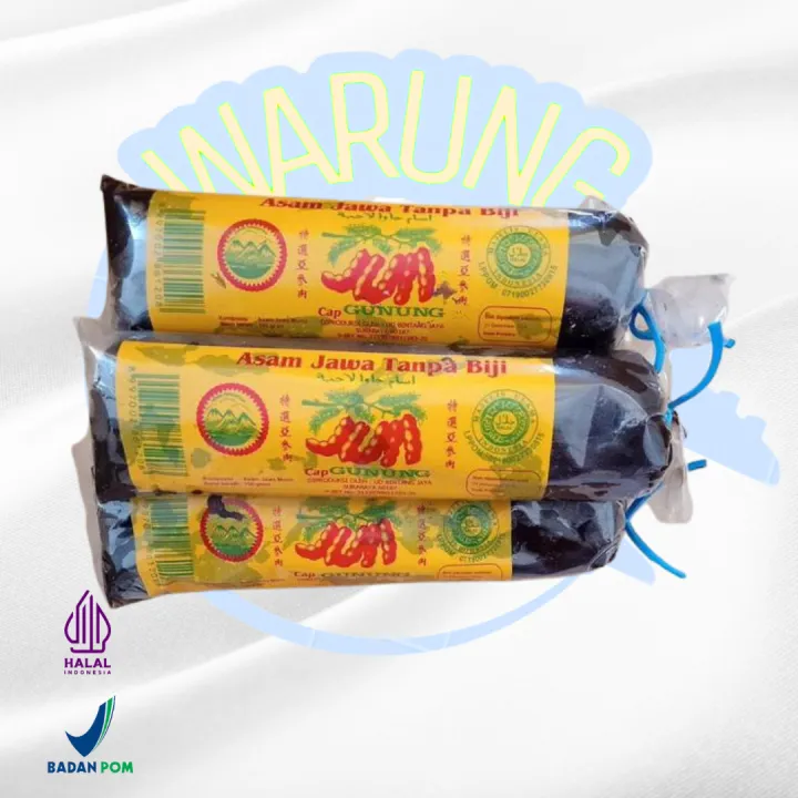 Indonesian Tamarind Asam Jawa Tanpa Biji Cap Gunung 150g Original Java ...