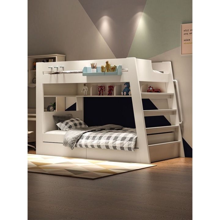 Double Decker Bed Frame Double Bed Loft Bed Children's Bed Solid Wood ...