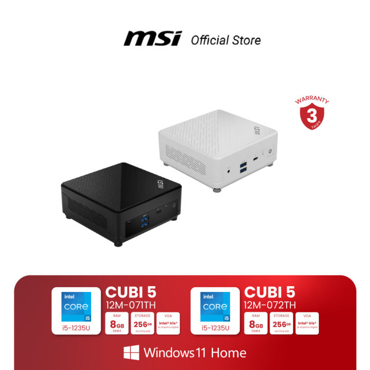 MSI MINI PC CUBI 5 12M-071TH |CUBI 5 12M-072TH | i5-1235U | Intel Iris ...