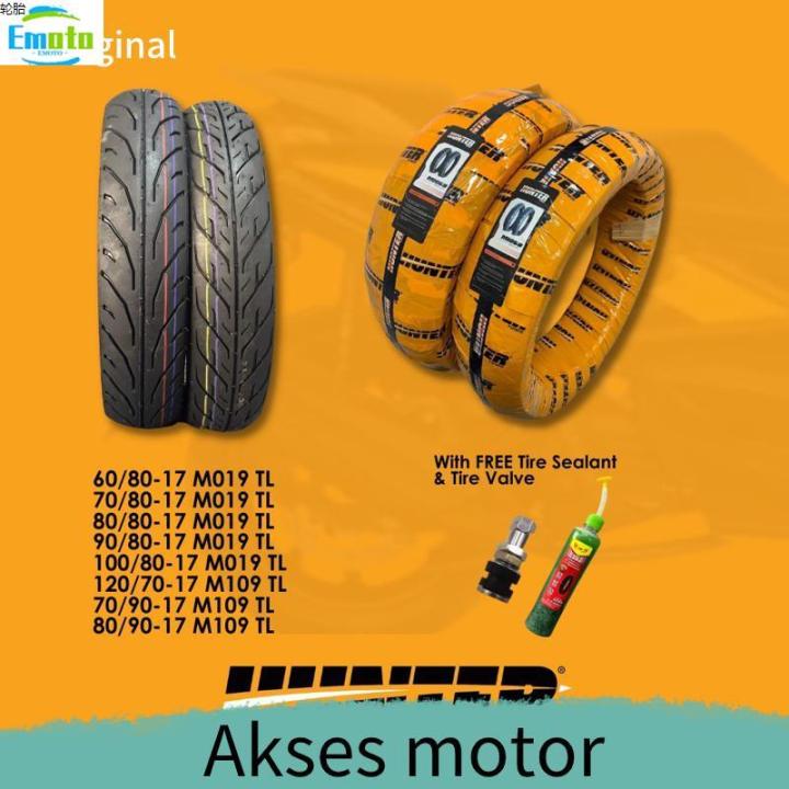 Motorcycle tires HUNTER TUBELESS TIRE made in india (free tire valve ...