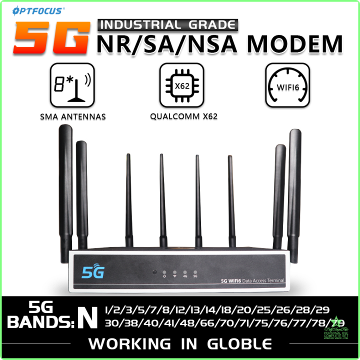 [op0511] OPTFOCUS 5G NR SA NSA Router With SIM Card Modem 1800M WIFI6 ...
