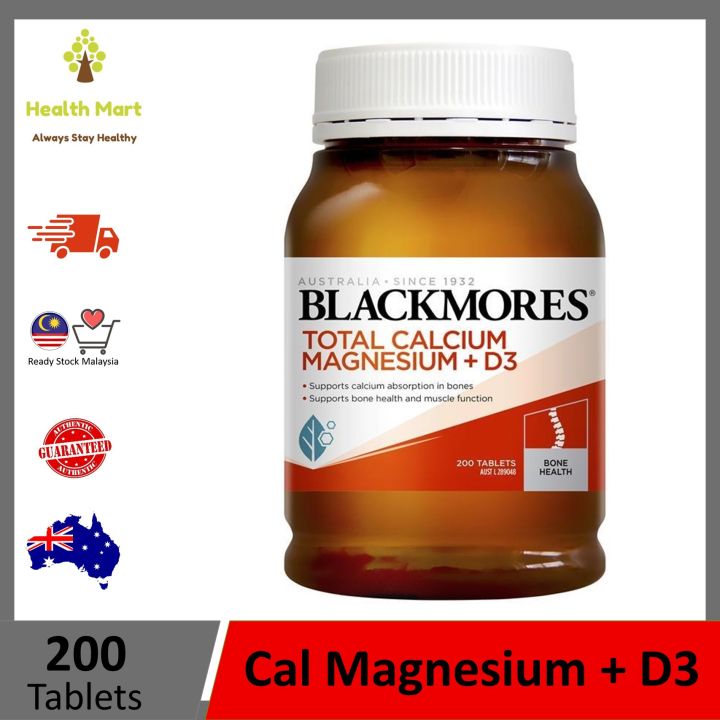 BLACKMORES Total Calcium & Magnesium + D3 (200 Tablets) | Lazada