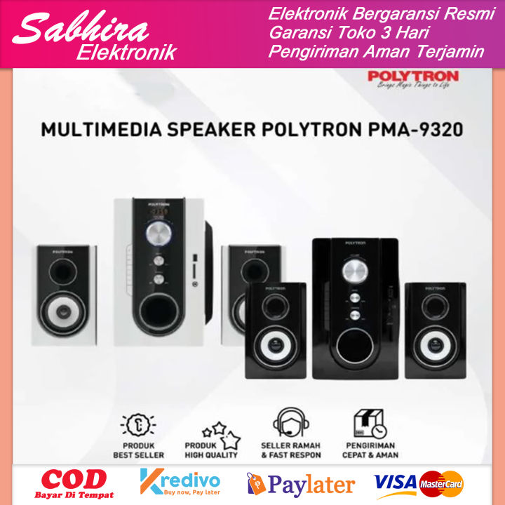 Speaker polytron multimedia bluetooth series pma 9320 garansi resmi ...