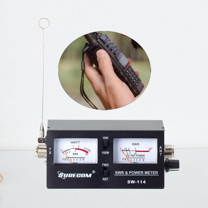 BolehDeals เครื่องวัดพลัง SWR SWR Meter มืออาชีพแม่นยำอย่างยิ่งสำหรับ ...