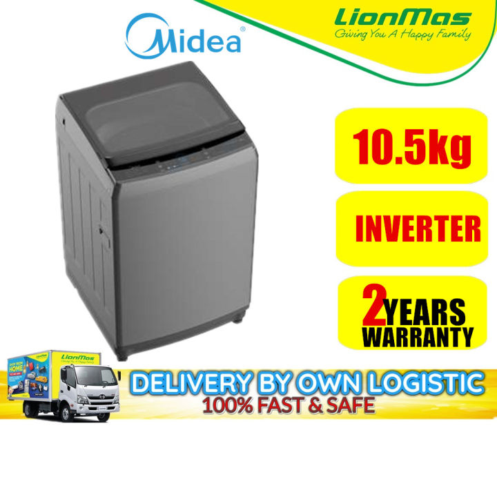 Midea 10.5kg Inverter Washing Machine MA200W105D Washer - Mesin Basuh ...