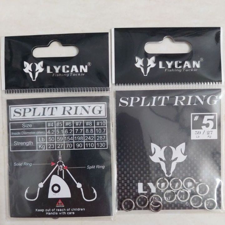 Split Ring Lycan Fishing Tackle, kuat dan tahan karat untuk metal jig Hyper Series | Lazada ...