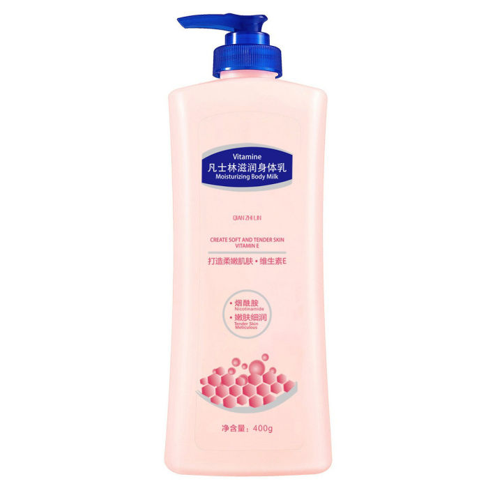 Vitamin Body Moisturizing Lotion 400ml 凡士林身体乳提亮肤色保湿补水维e乳学生持久留香润肤 | Lazada