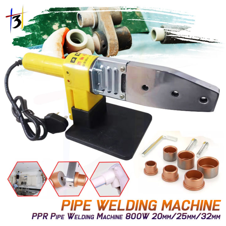 PPR Pipe Welding Machine 800W Electric Constant Temperature PPR Plastic Pipe Fusion Welding ...