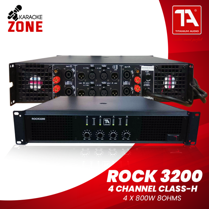 Titanium Audio - Rock 3200 Amplifier - TA Amplifier - Class H Power ...