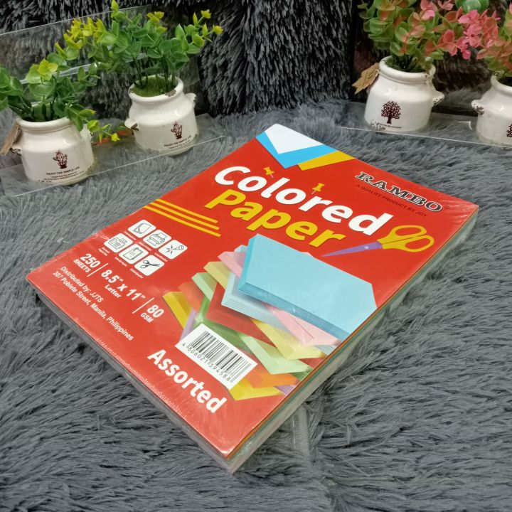 Rambo Colored Paper 10color 250sheet | Lazada PH