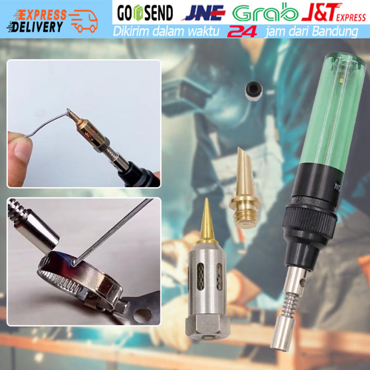 Solder Pena Gas Butane Portable Alat Las Obor Tanpa Kabel 4 in 1 Alat ...