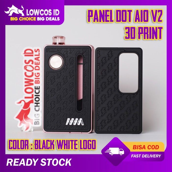 BLACKWHITE LOGO - Panel Dot Aio V2 THICKBOY Thundershack 3mm | 3D Print ...