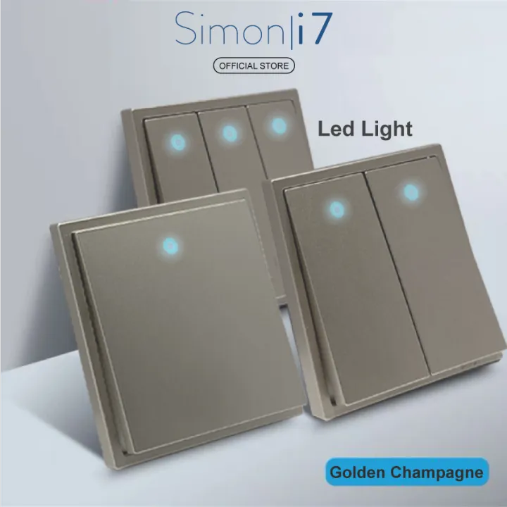 Simon I7 Series LED Switch / Switches & Socket Outlet (GOLDEN CHAMPAGNE ...