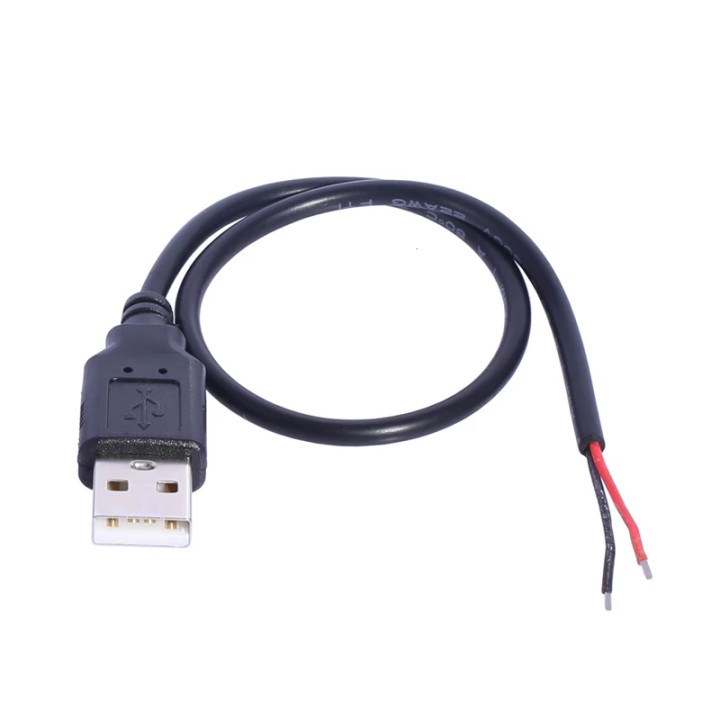 USB Pigtail 2pin Cáp USB Nam để 2pin dây dây nhảy quang cáp điện USB Bộ ...