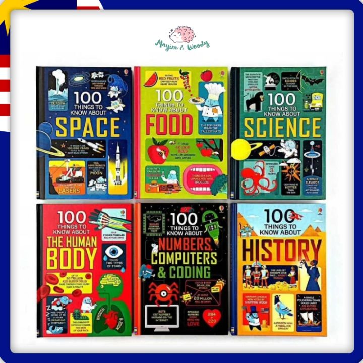 Usborne 100 Things to Know About Hard Cover 6 Books Set Children ...