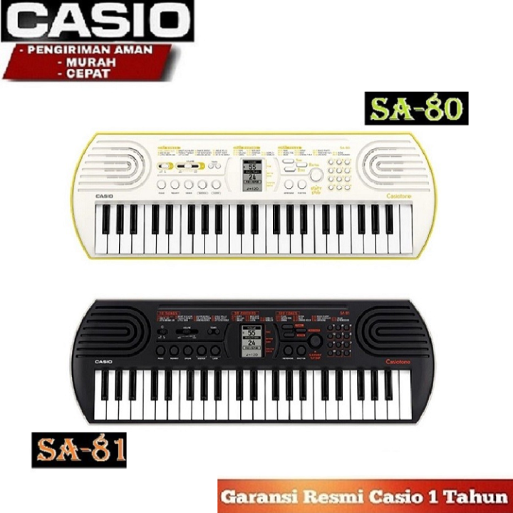 Keyboard Piano CASIO SA-80 & SA-81 / SA80 & SA81/ SA 80 & SA 81 Garansi Resmi 1 Tahun | Lazada ...