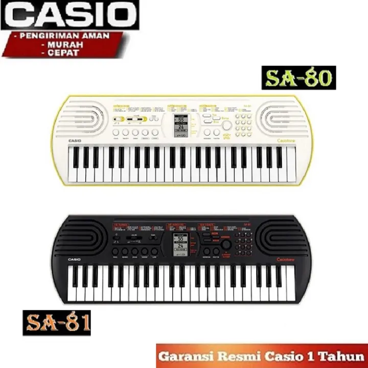 Keyboard Piano CASIO SA-80 & SA-81 / SA80 & SA81/ SA 80 & SA 81 Garansi ...