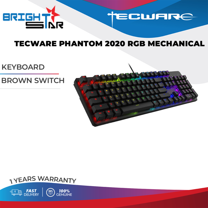 Tecware Phantom 2020 RGB Mechanical Gaming Keyboard Brown Switch | Lazada