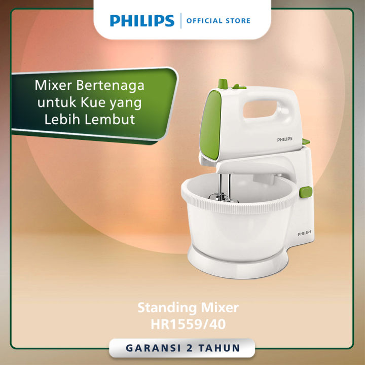 Philips Stand Mixers - Hijau - HR1559/40 - 170 Watt Mixer Philips ...