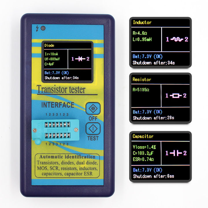 FNIRSI M328 128*160 PRO Digital Transistor Tester Multi-purpose Special ...
