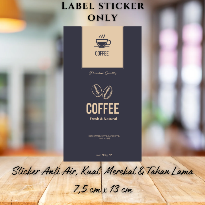 Stiker Label Kemasan Makanan Kopi Gula Teh | Lazada Indonesia