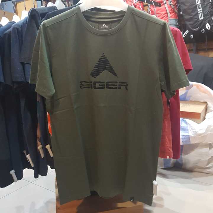 Eiger Kaos Sketch Geometric - Olive | Lazada Indonesia