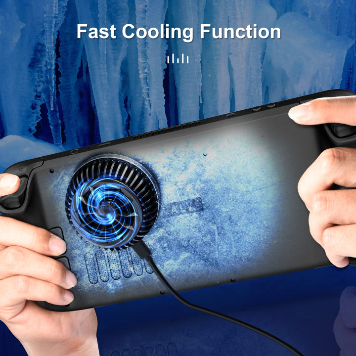 【Eco-friendly】 For Steam Deck Game Console Cooler Magnetic Suction ...