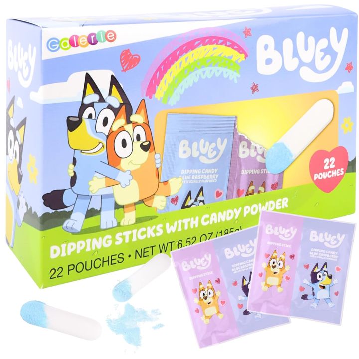 Bluey Dipping Sticks with Candy Powder Classroom Exchange Kit ...
