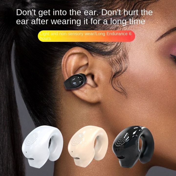 New single-side earphones Wireless Bluetooth earphones 5.3 Mini clip-on ...