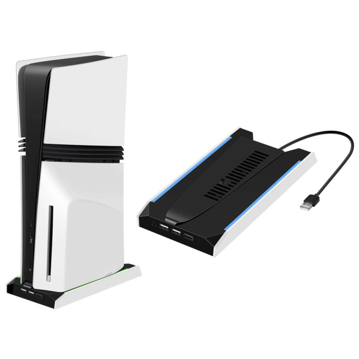 For PS5 Charging Stand with Cooling Fan Dual Controller Charger with 8 ...