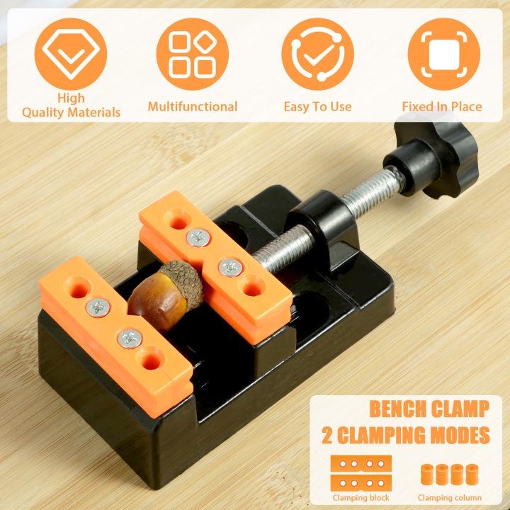Sport Guy Store Mini Bench Clamp Aluminum Alloy Small Bench Vice Clamp ...