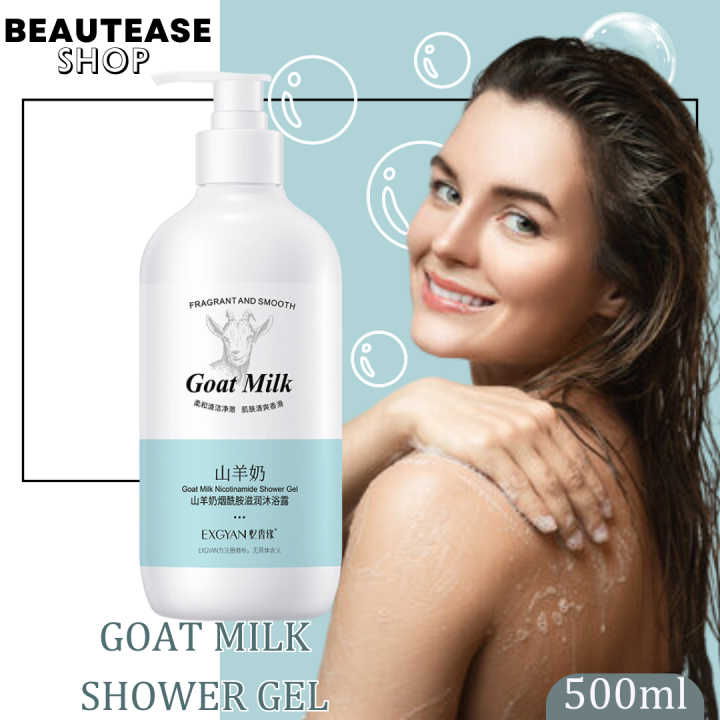 ORIGINAL Goat milk Mousse body wash whitening shower gel moisturizing ...