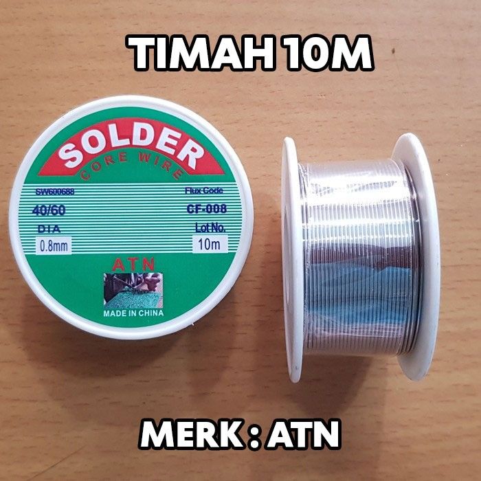 Timah Solder 10m Diameter 0.8mm Solder Wire Kawat Solder Murah Promo ...