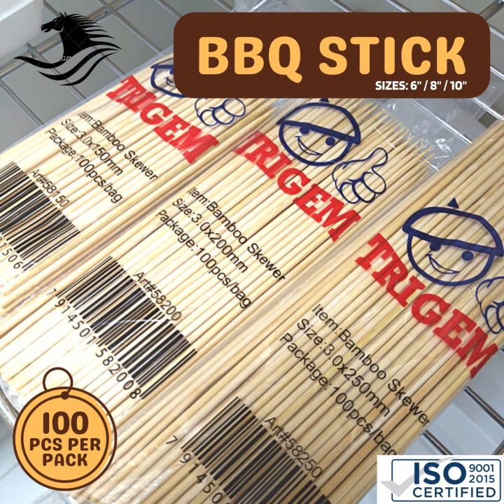 Bamboo Skewers / Barbeque Sticks (Round) 3mm [6inches / 8inches ...