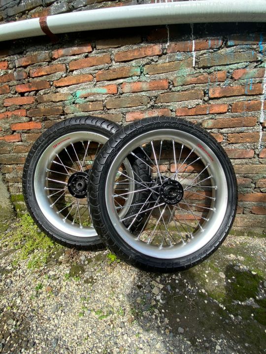 Roda Supermoto KLX Velg TDR 215/250 PNP D-Tracker Ban Corsa Baru Ring ...