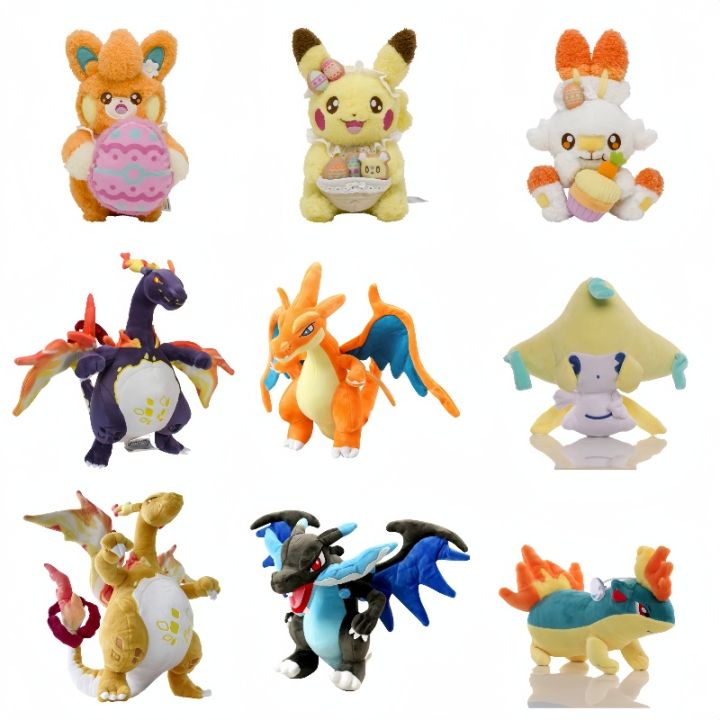 Christmas gifts Pokemon Plush Dynamax Charizard Toy Scorbunny Jirachi ...