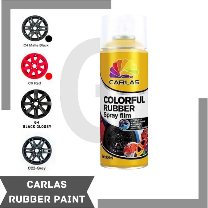 PROMO TERBARU - SPRAY CAT VELG MOBIL MOTOR CARLAS RUBBER PAINT / CAT ...