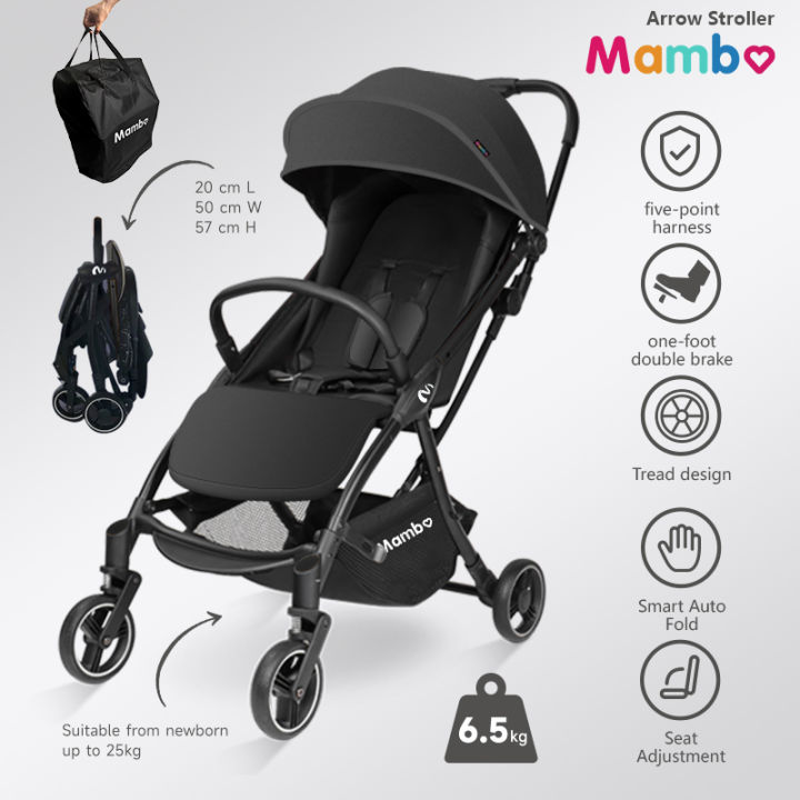 Mambo Arrow Baby Stroller Auto Fold Pocket Travel Stroller Cabin ...