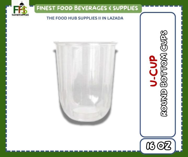 U-Cups Round Bottom Cups 16oz - 100's | Lazada PH