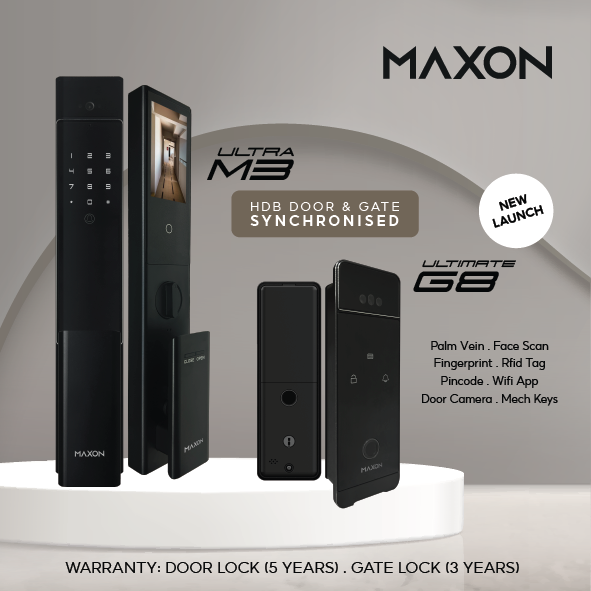 MAXON M3 ULTRA DOOR VIEWER WIFI DIGITAL DOOR LOCK + GATE LOCK G8 G5 ...