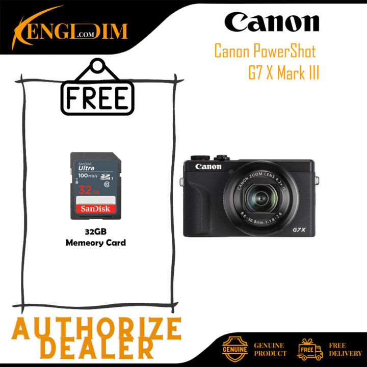 Canon PowerShot G7X Mark III / G7X III / G7XIII Digital Camera (Canon ...