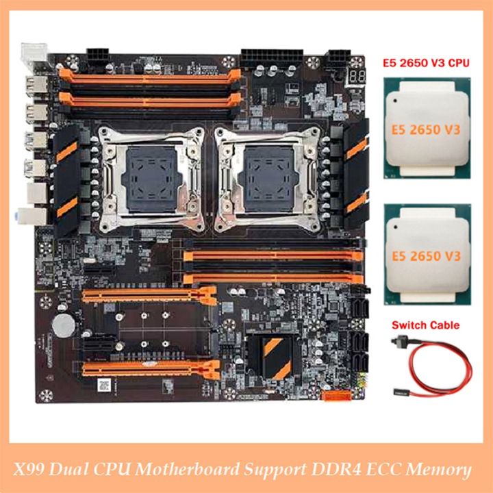 X99 Dual CPU Motherboard LGA2011 Motherboard Support DDR4 ECC Memory ...