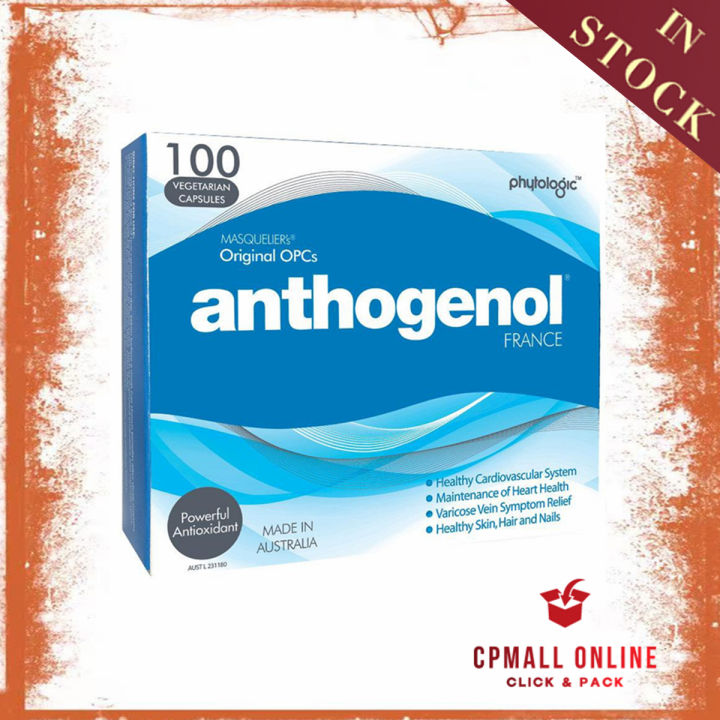 [Expiry Date: 09/2028] Anthogenol 月光宝盒 100 Capsules Blooms Powerful ...