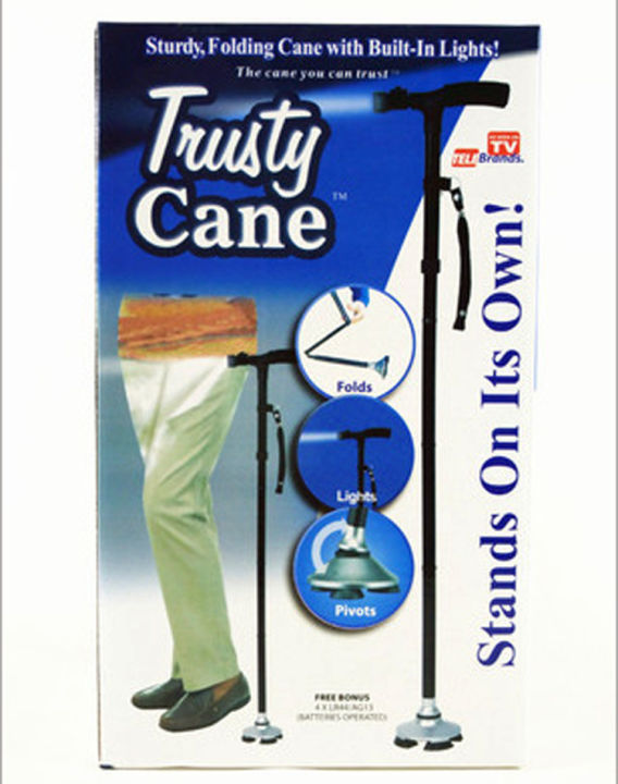 magic cane ไม้ค้ำพับห้าส่วน ไม้เท้าปีนเขาสำหรับผู้สูงอายุ trusty cane ...