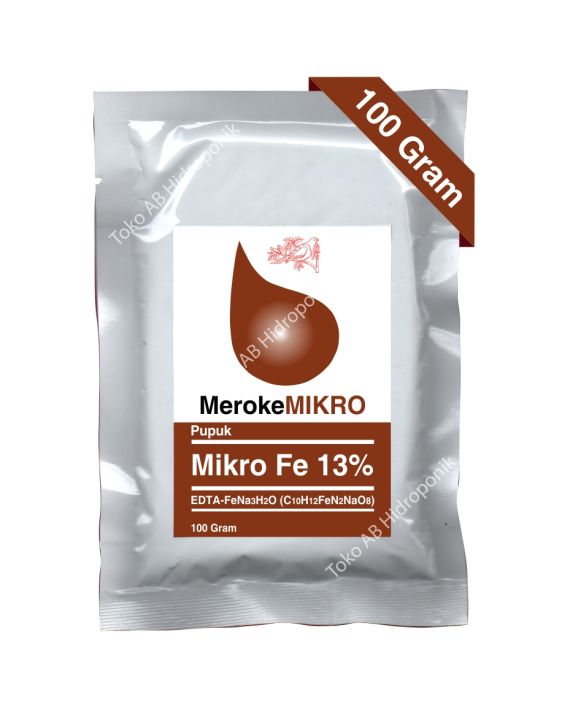 Pupuk Meroke Mikro Fe EDTA 13% Isi 100 Gram | Lazada Indonesia