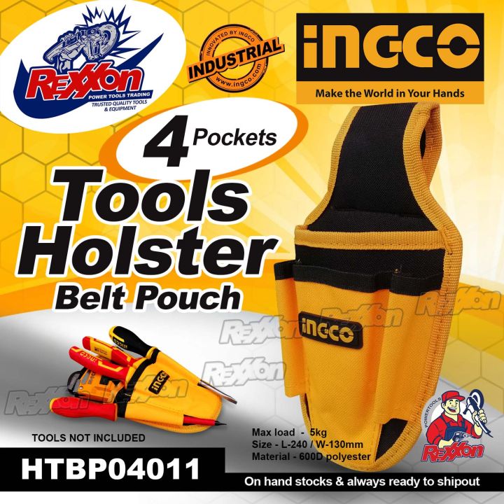 INGCO Tools Bag with 4pcs Pockets / 4 Pockets Tools Holster Belt Pouch ...
