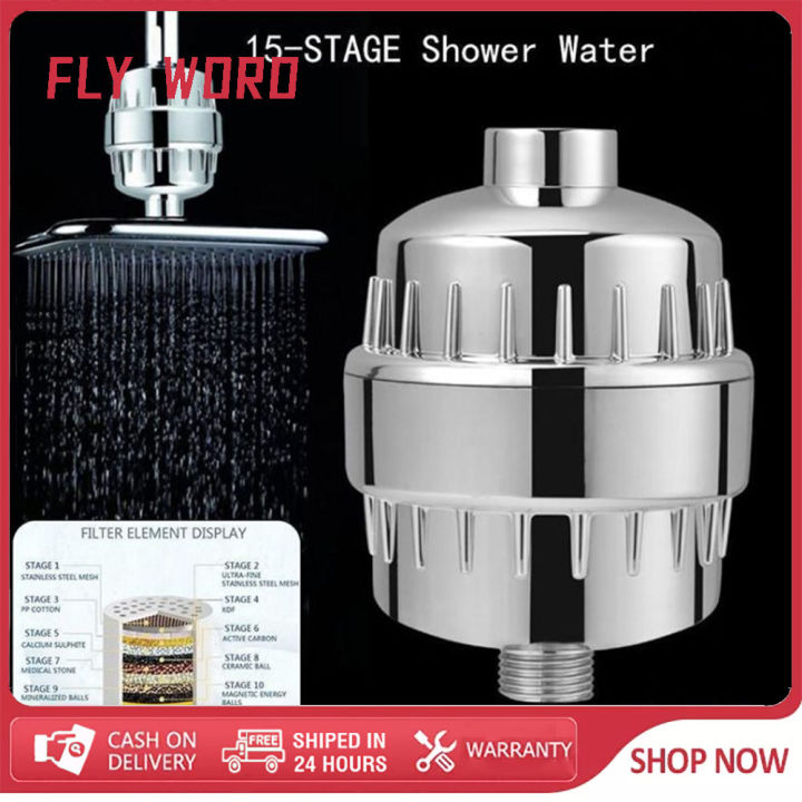 Stages Shower Water Filter Remove Chlorine Heavy Metals Filtered ...