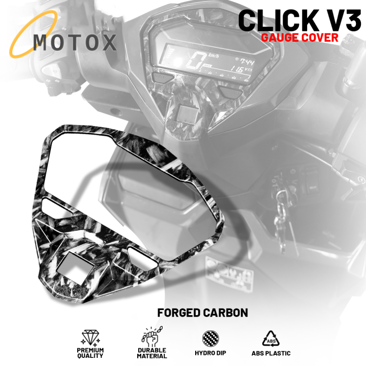 CLICK V3 GAUGE PANEL GARNISH COVER F-9690 SPEEDOMETER PROTECTION COVER ...