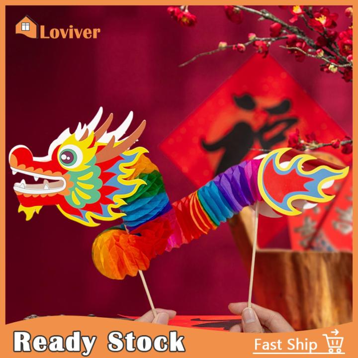 Loviver Chinese Dragon Dance DIY Handmade Material Package Easy to ...