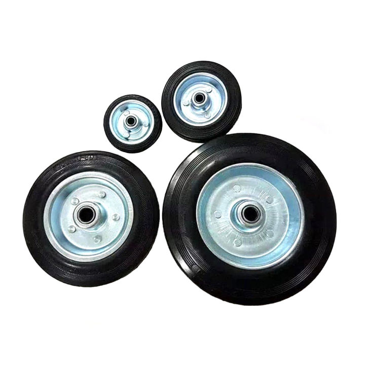 Roda Karet Hitam Ban Mati 3" - 8" Inci / Spare Part Roda Troli Trolly 1 ...